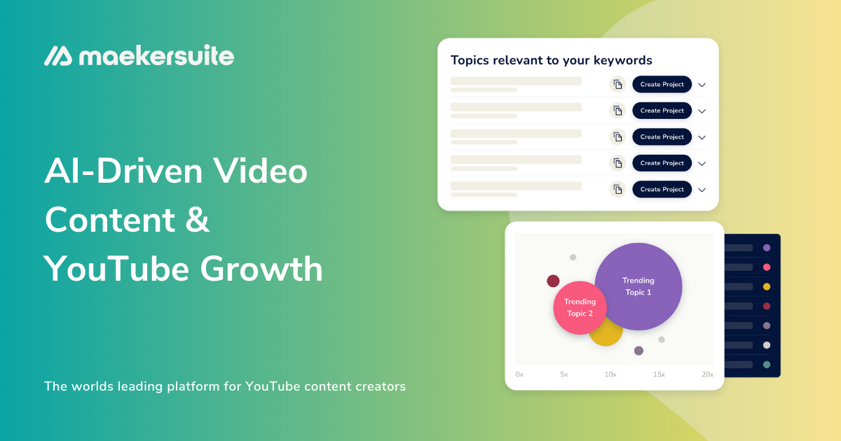 AI-Driven Video Content & YouTube Growth | Maekersuite